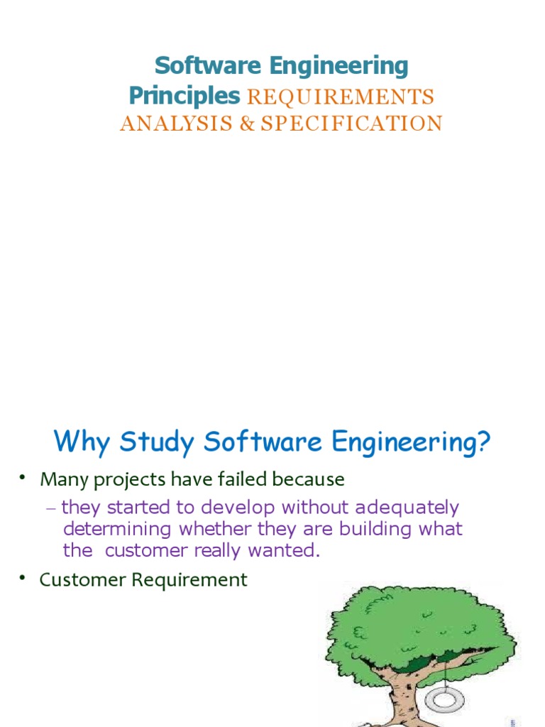 Software Engineering Principles: Requirements Analysis & Specification | Download Free PDF | Use ...