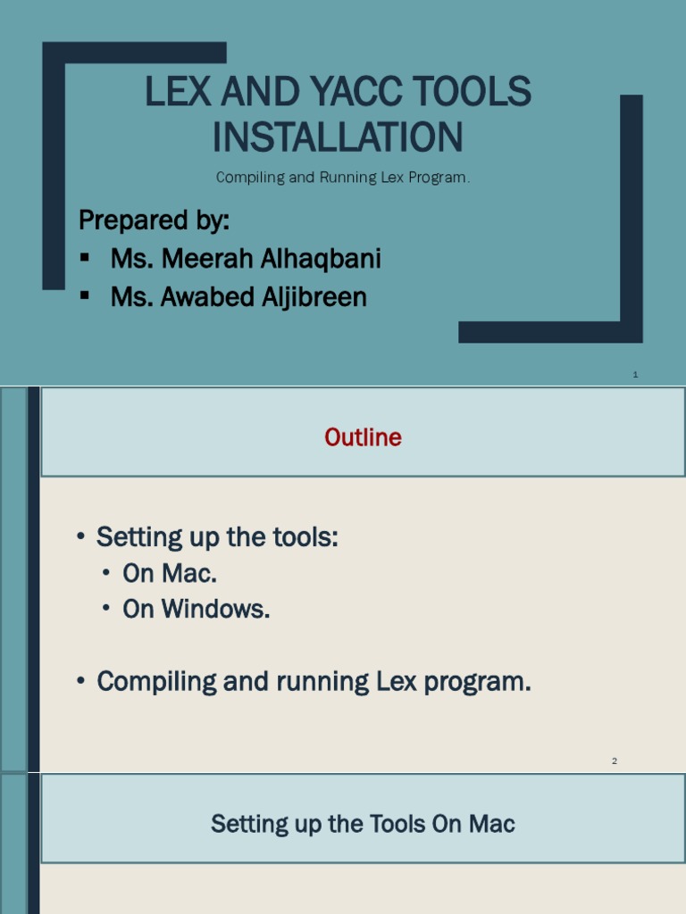 Installing Lex and Yacc on Windows | PDF | Mac Os | Information ...