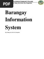 BRGY. Profiling System | PDF | Information System | Automation