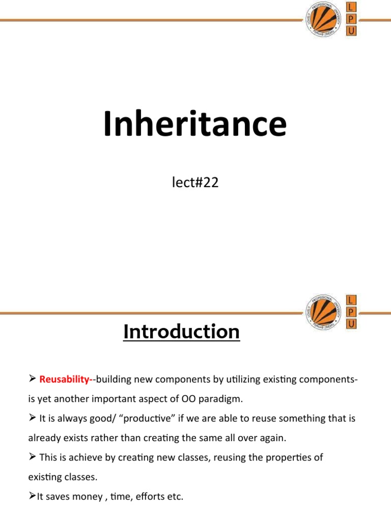 Inheritance Pdf Class Computer Programming Inheritance Object Oriented Programming