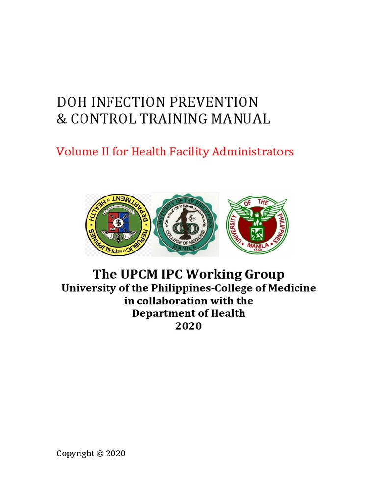 Doh Infection Prevention & Control Training Manual: Volume II For ...