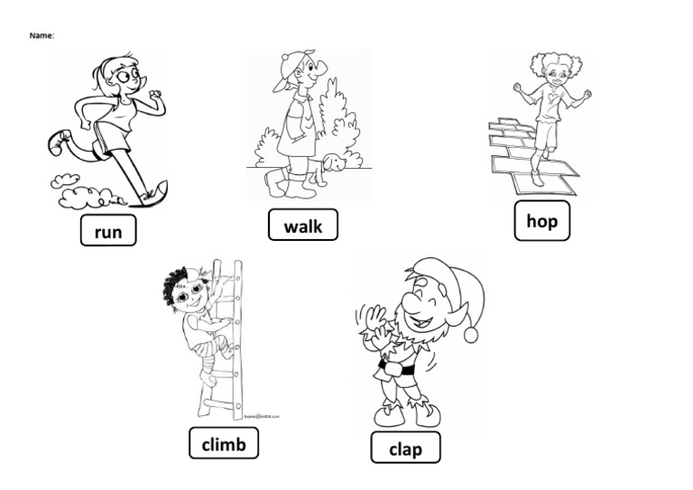 Run Walk Hop: Name | PDF