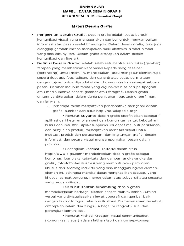 Bahan Ajar DDG | PDF