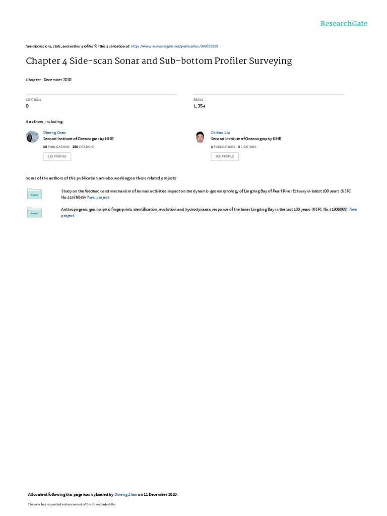 Side Scan Sonar and Sub-Bottom Profiler Surveying | PDF | Sonar ...
