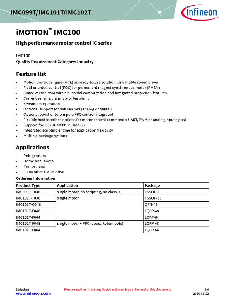 Infineon IMC100 DataSheet v01 06 en | PDF | Analog To Digital Converter ...