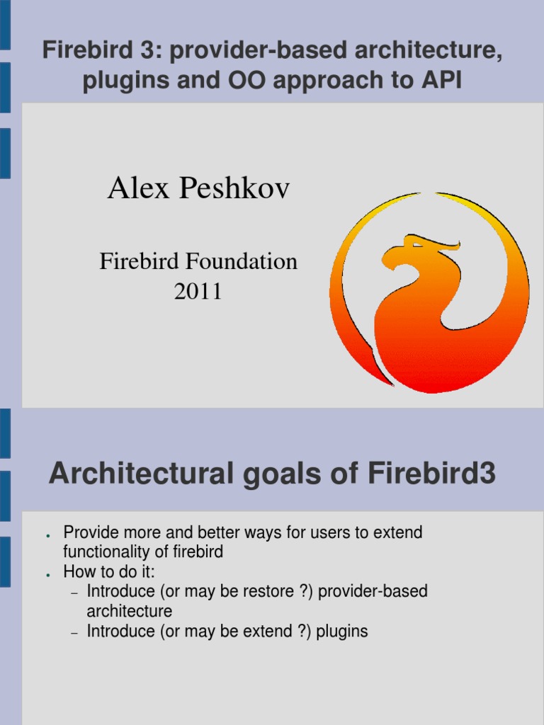 Firebird 3 Plugins 2011 | PDF | Database Transaction | Information Technology Management