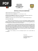 Spot Report-Shooting Incident | PDF