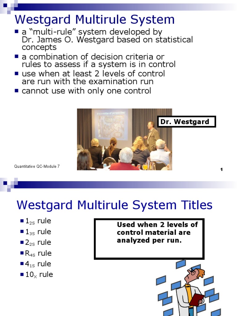 An Introduction to the Westgard Multirule Quality Control System | PDF ...