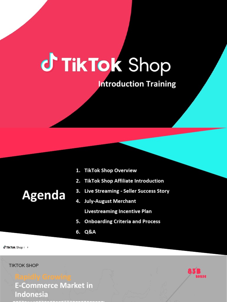 TikTok Shop Introduction - HL Webinar (22 July 2021) ) | PDF | Sales ...