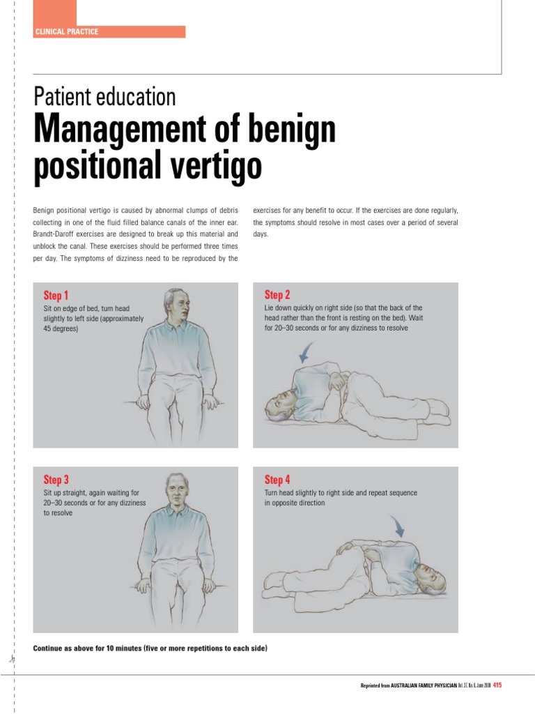 Vertigo Patient Education | PDF