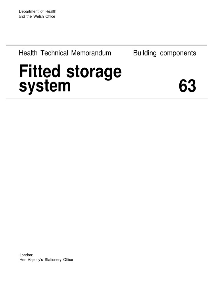 HTM 63 Building Components - Fitted Storage System | PDF | Countertop ...