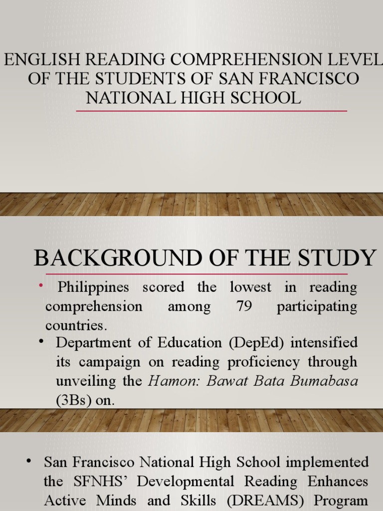 English Reading Comprehension Level of The Students of | PDF