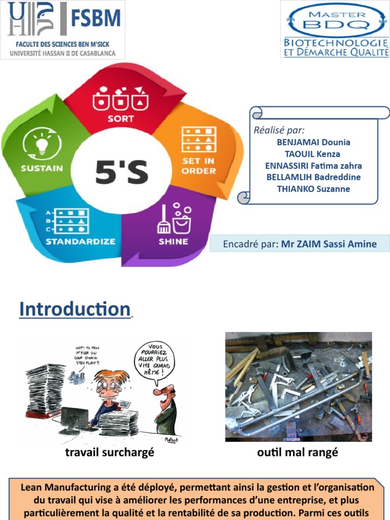 exposé les 5S. | PDF | Lean (production) | Business