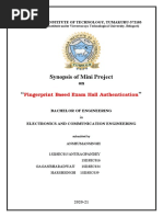 Fingerprint Based Exam Hall Authentication System | PDF | Fingerprint | Computer Engineering