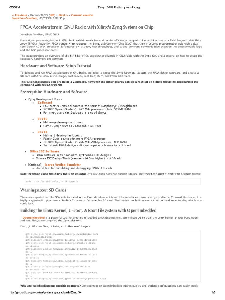 FPGA Accelerators in GNU Radio With Xilinx's Zynq System On Chip | PDF | Field Programmable Gate ...