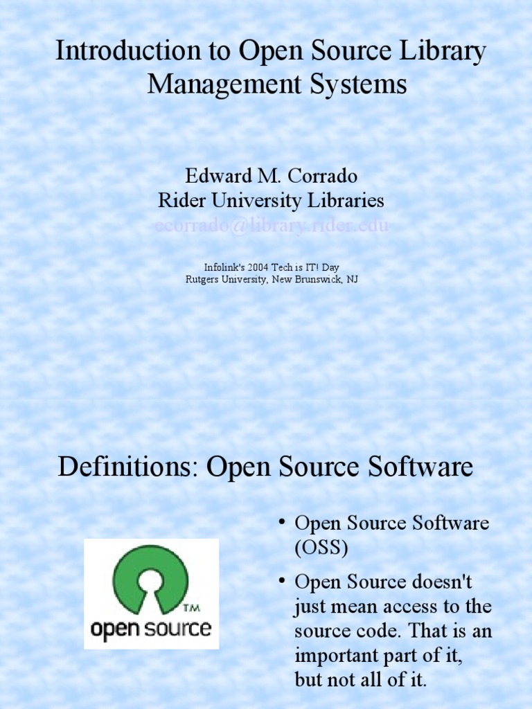 Introduction To Open Source Library Management Systems: Edward M ...