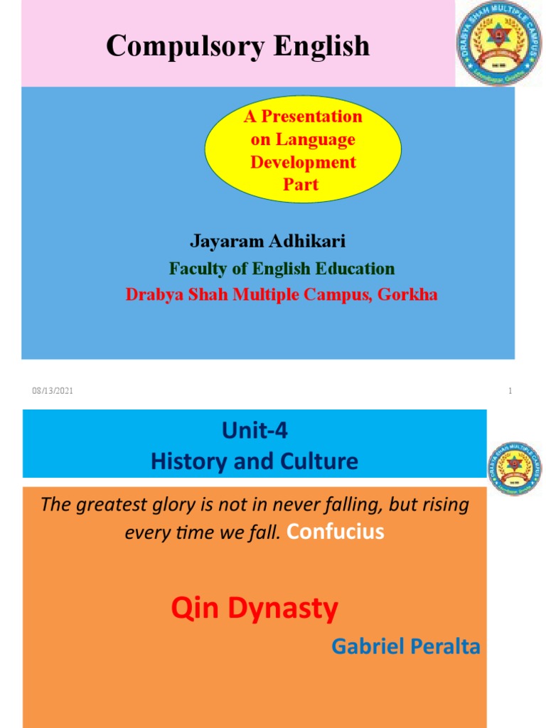 Qin Dynasty Unit 4 | PDF | China | World Politics