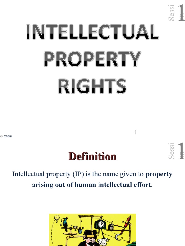 Introduction To IPR | PDF | Intellectual Property | Patent