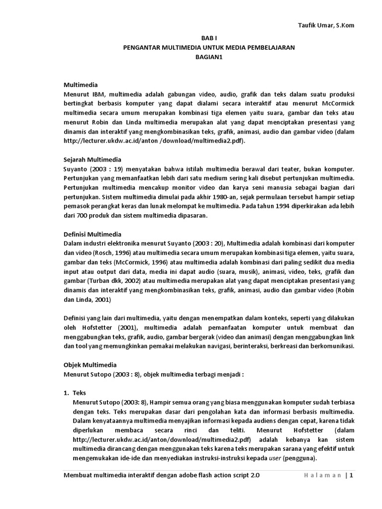 Modul Multimedia Interaktif | PDF