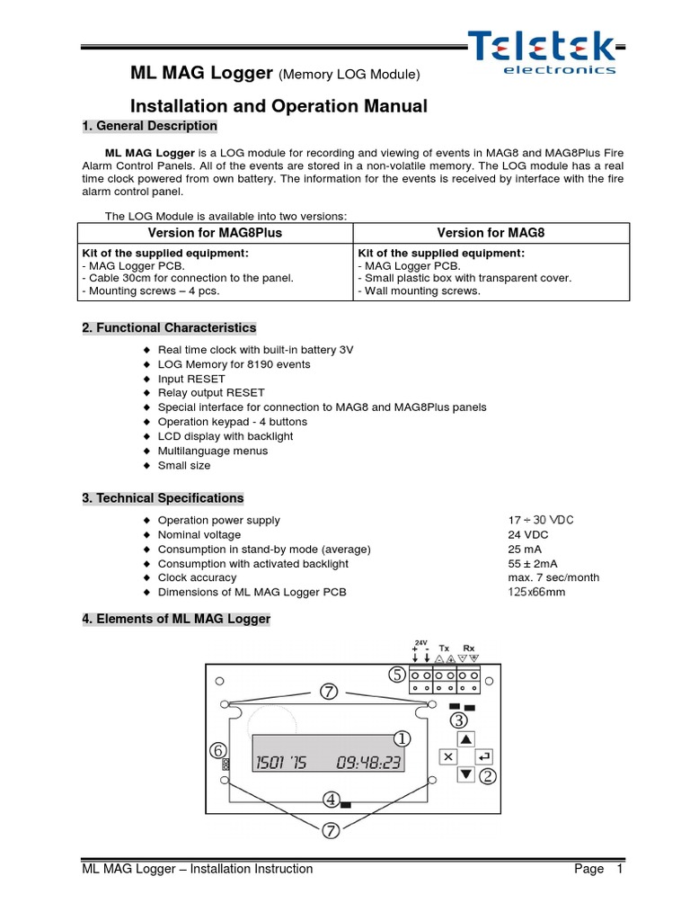 ML MAG Logger Install Guide | PDF | Menu (Computing) | Computer Engineering