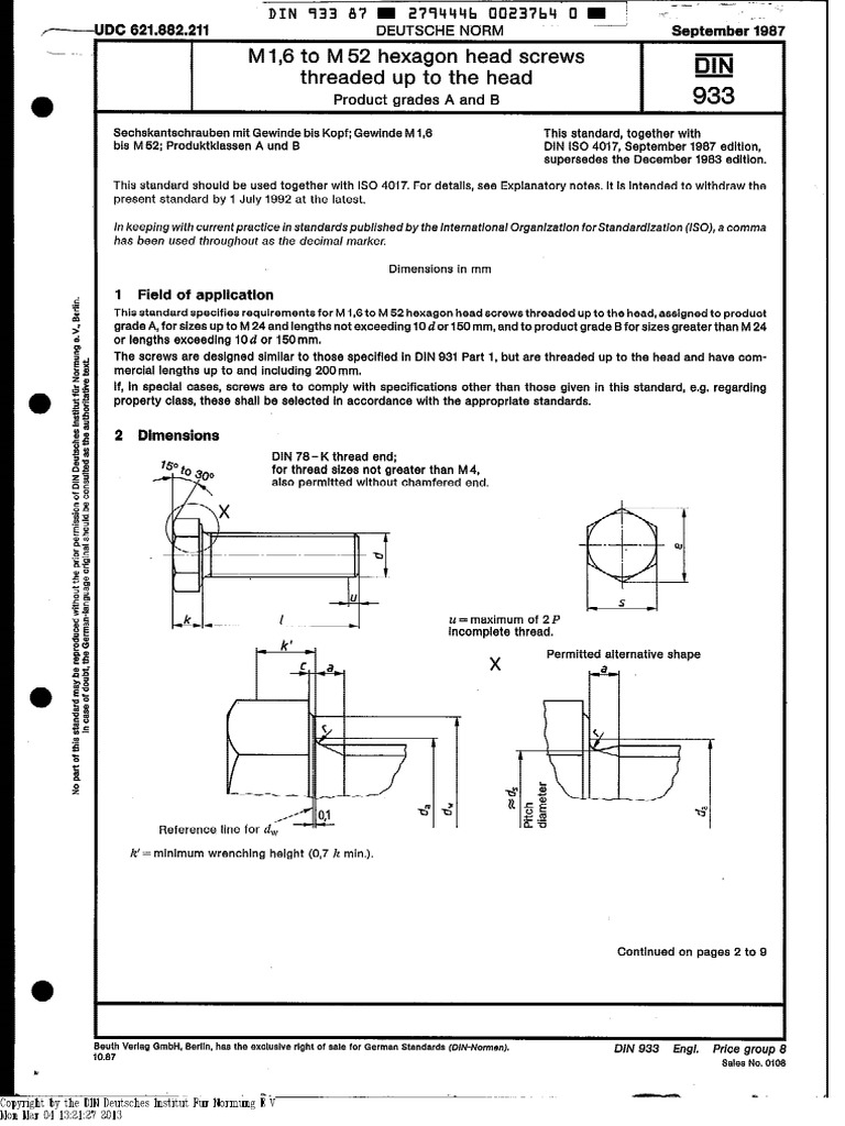 DIN933 | PDF