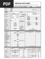 CS Form No. 212 Revised Personal Data Sheet | PDF | Intravenous Therapy | Nursing
