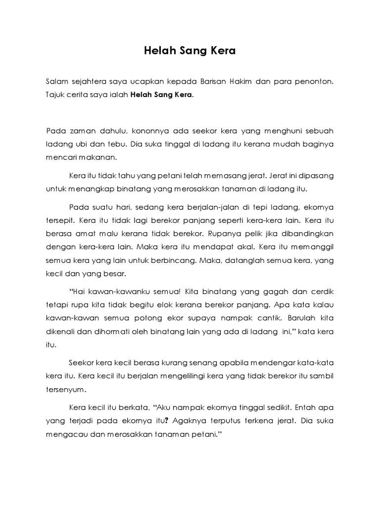 Helah Sang Kera | PDF