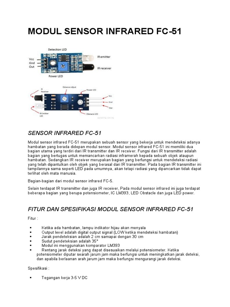 Modul Sensor Infrared FC | PDF