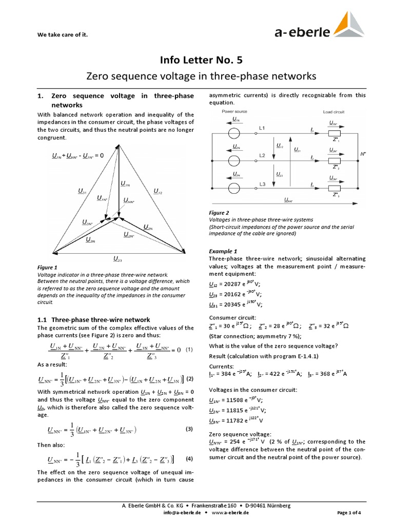 IL05 Three Phase Networks en | PDF | Electrical Impedance | Alternating Current