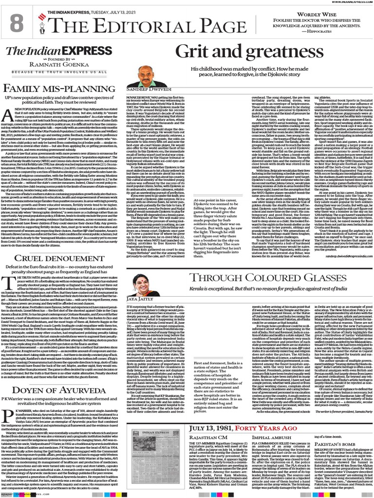 All English Editorial 13.07.2021 | PDF