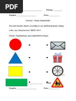 Mga Kulay Worksheets | PDF