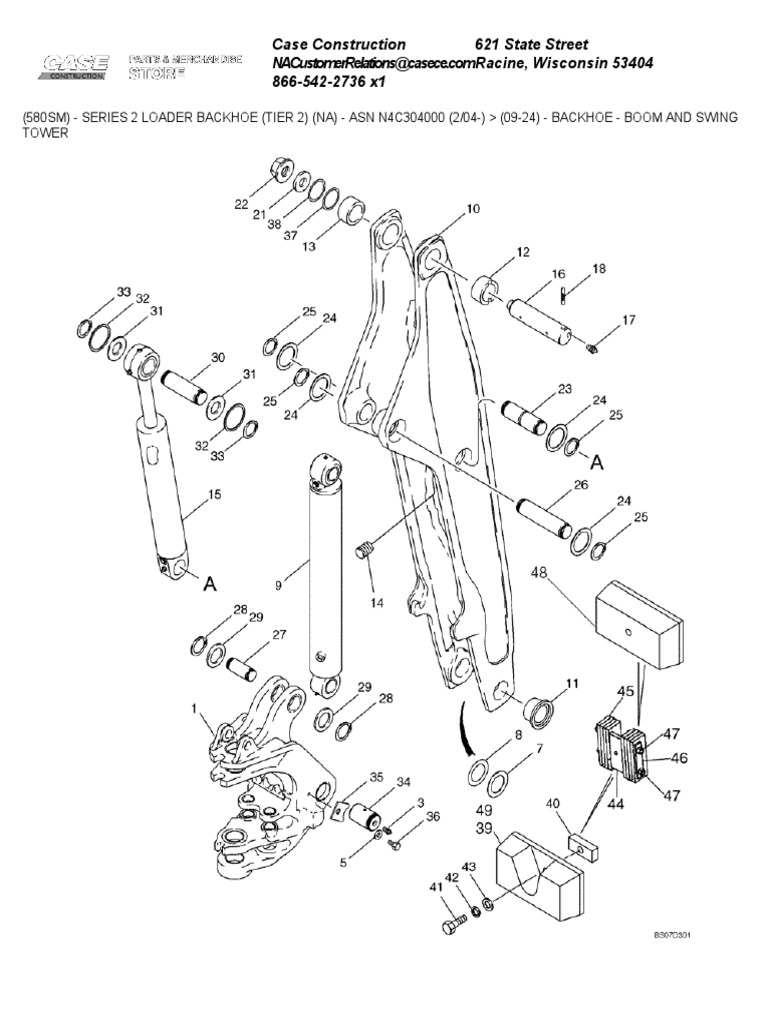 Backhoe - Boom and Swing Tower | PDF | Equipment | Mechanical Engineering