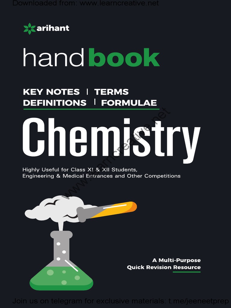 Handbook of Chemistry - Arihant @neetquestionpaper | PDF | Significant ...