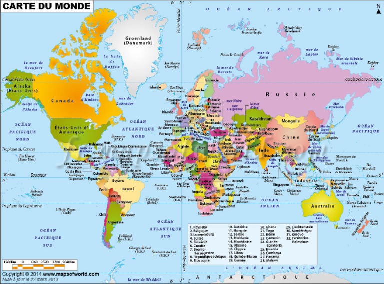 World Map French | PDF