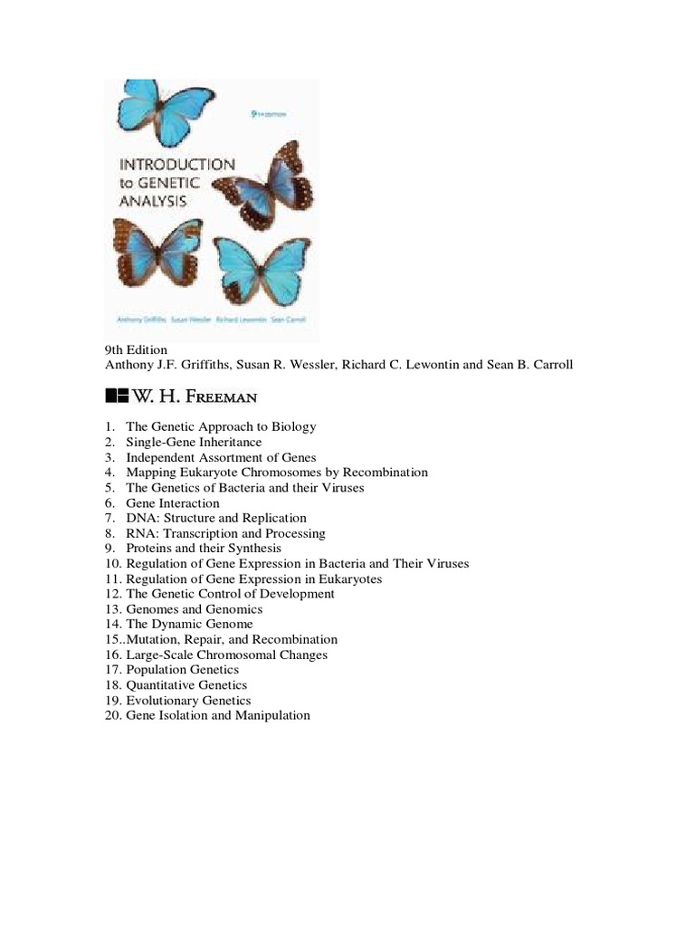 Introduction To Genetic Analysis | PDF
