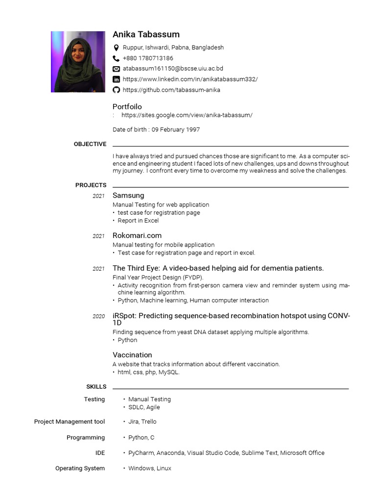 Anika Tabassum | PDF | Machine Learning | World Wide Web