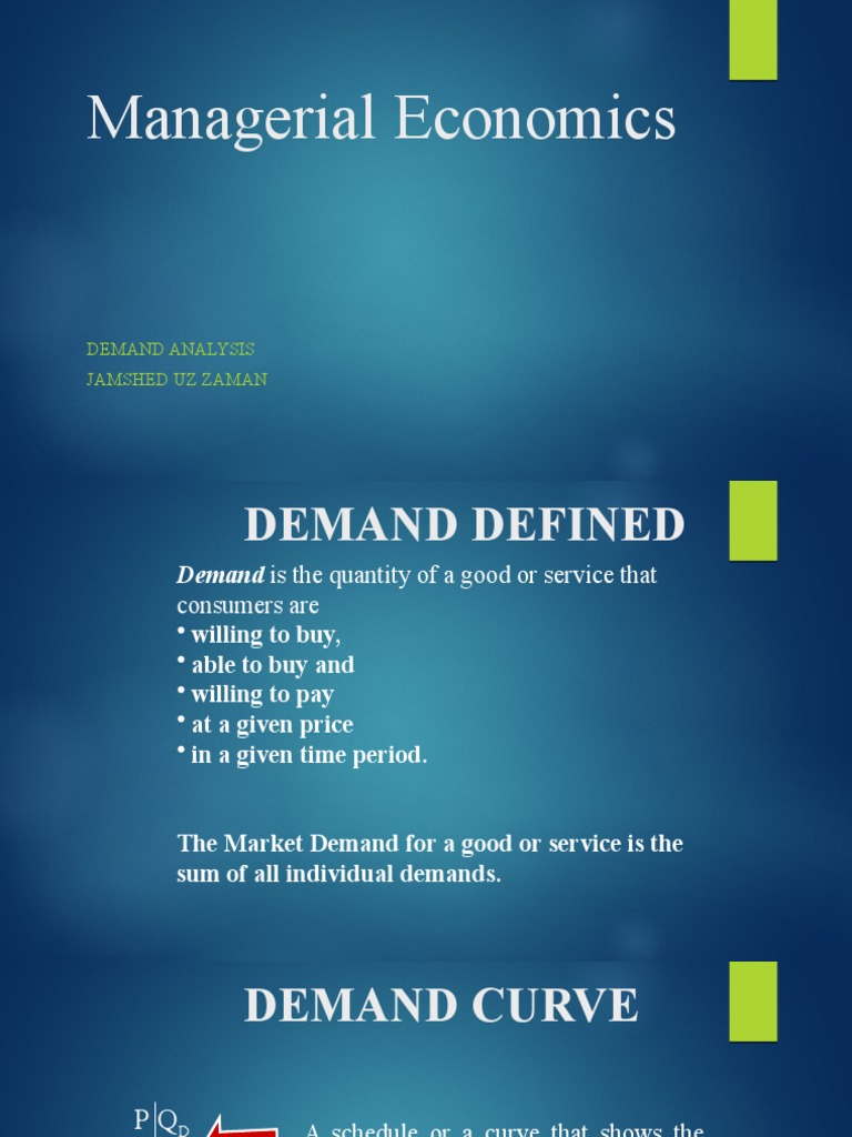 BRACU ECO501 Lecture 2 - Demand Analysis | PDF | Demand | Economic Theories