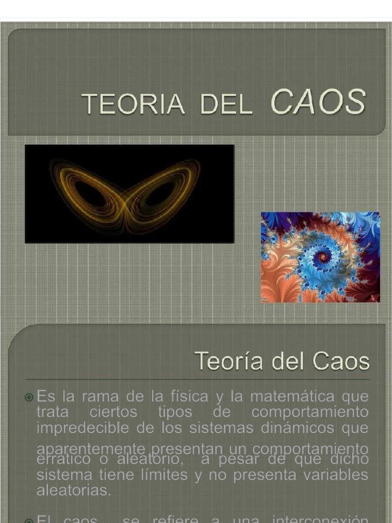 Teoria Del Caos | PDF | Teoría del caos | Atractor