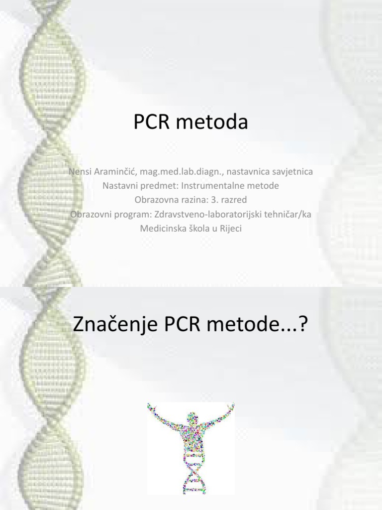 ZLT Instrumentalne-Metode PCR-metoda 3.-Razred | PDF