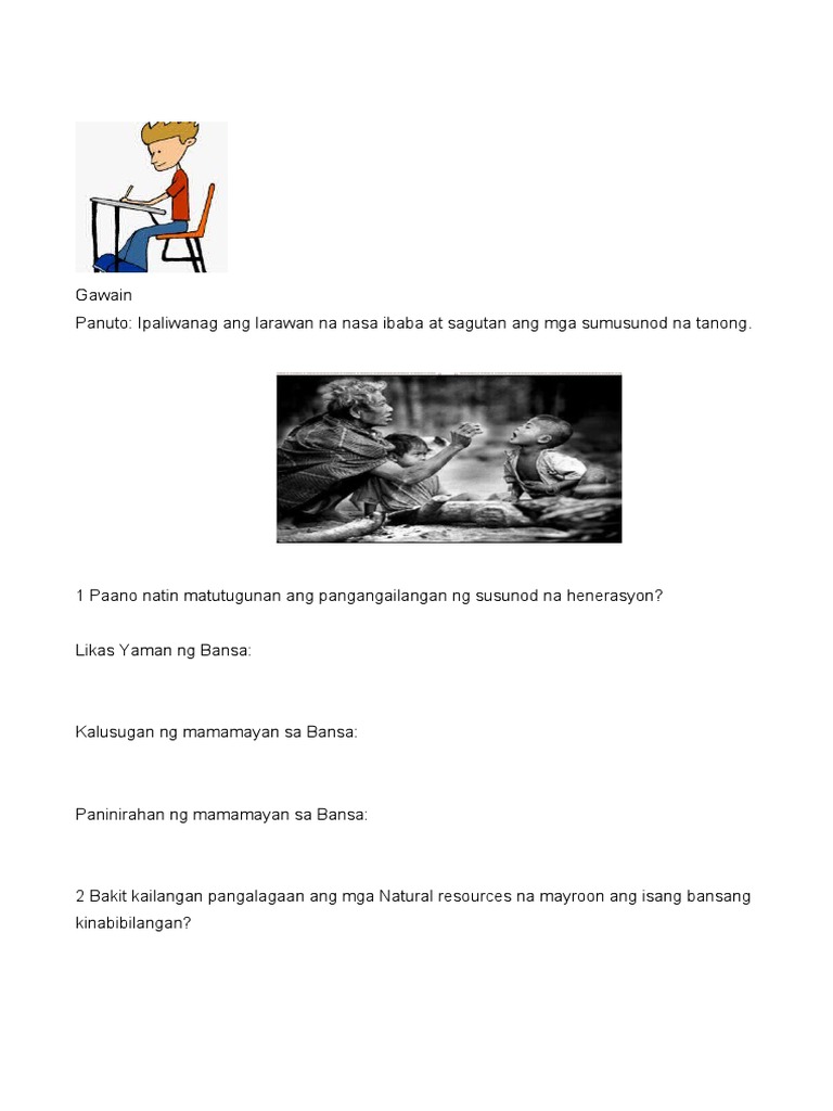 Sustainable Development Worksheet | PDF