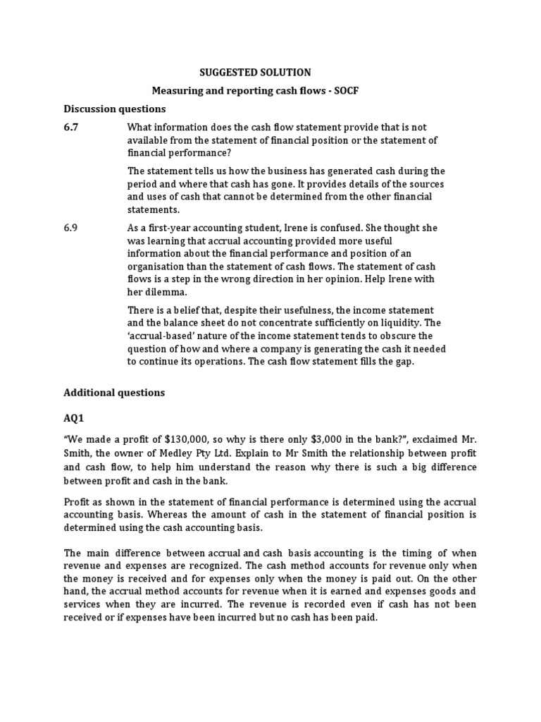 Suggested Solution To Tutorial On SOCF | PDF | Expense | Revenue