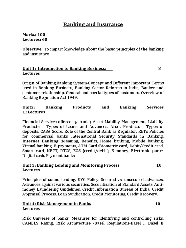 Banking Insurance | PDF | Banks | Finance & Money Management