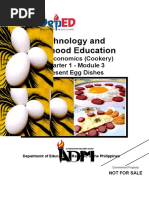 Cookery Grade 10 - Quarter I - Module 1 | PDF | Egg As Food | Egg White