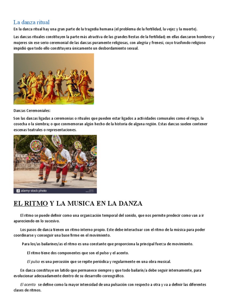 Ejemplos y Tipos de Danza Ritual | PDF | Bailes | Ballet