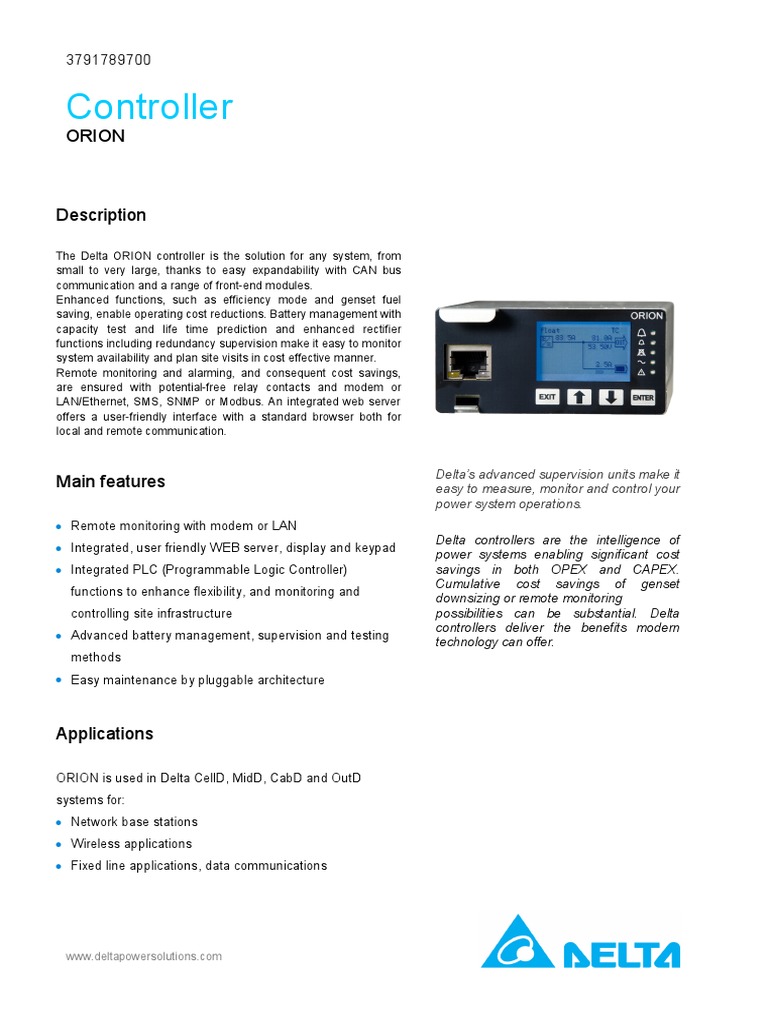 4 - FS - ORION - en | PDF | Programmable Logic Controller | World Wide Web