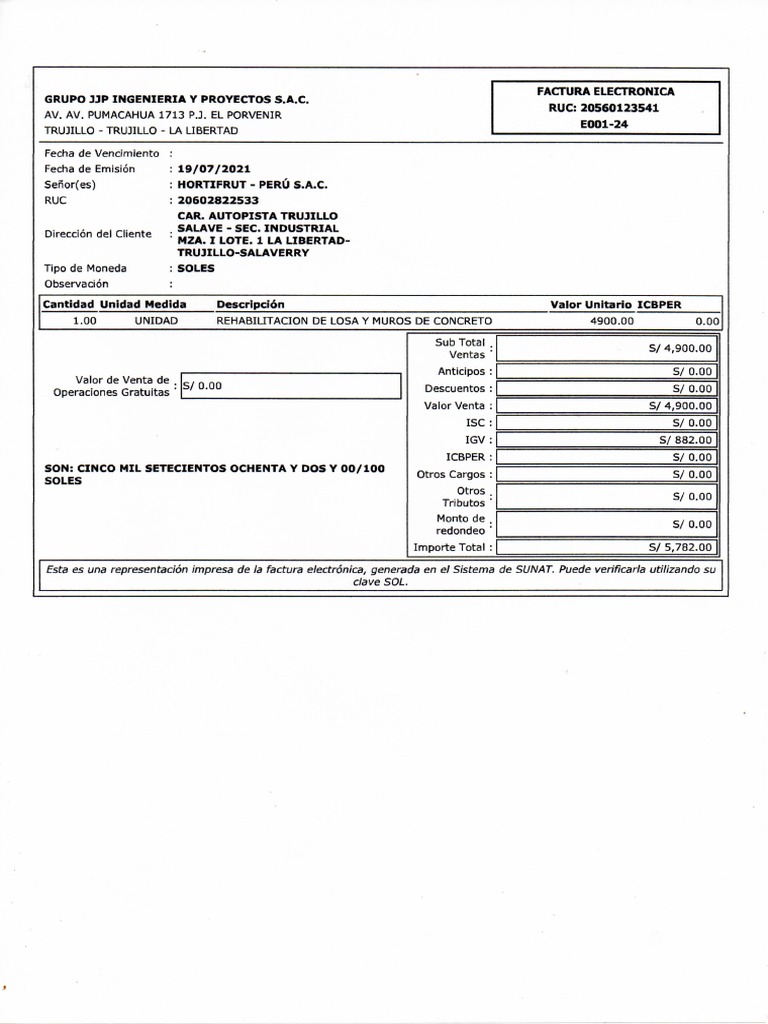 E001-24 Rehabilitacion Losa | PDF