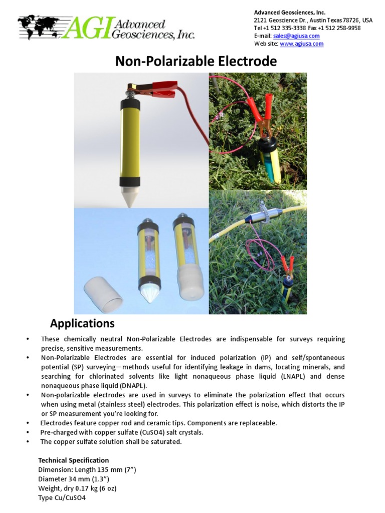 Non Polarizable Electrode | PDF