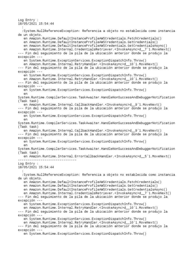 Aws Logger Errors | PDF