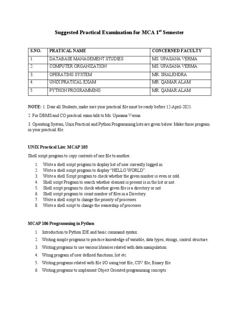 Mca 1st Lab Details | PDF | Computer File | Scripting Language