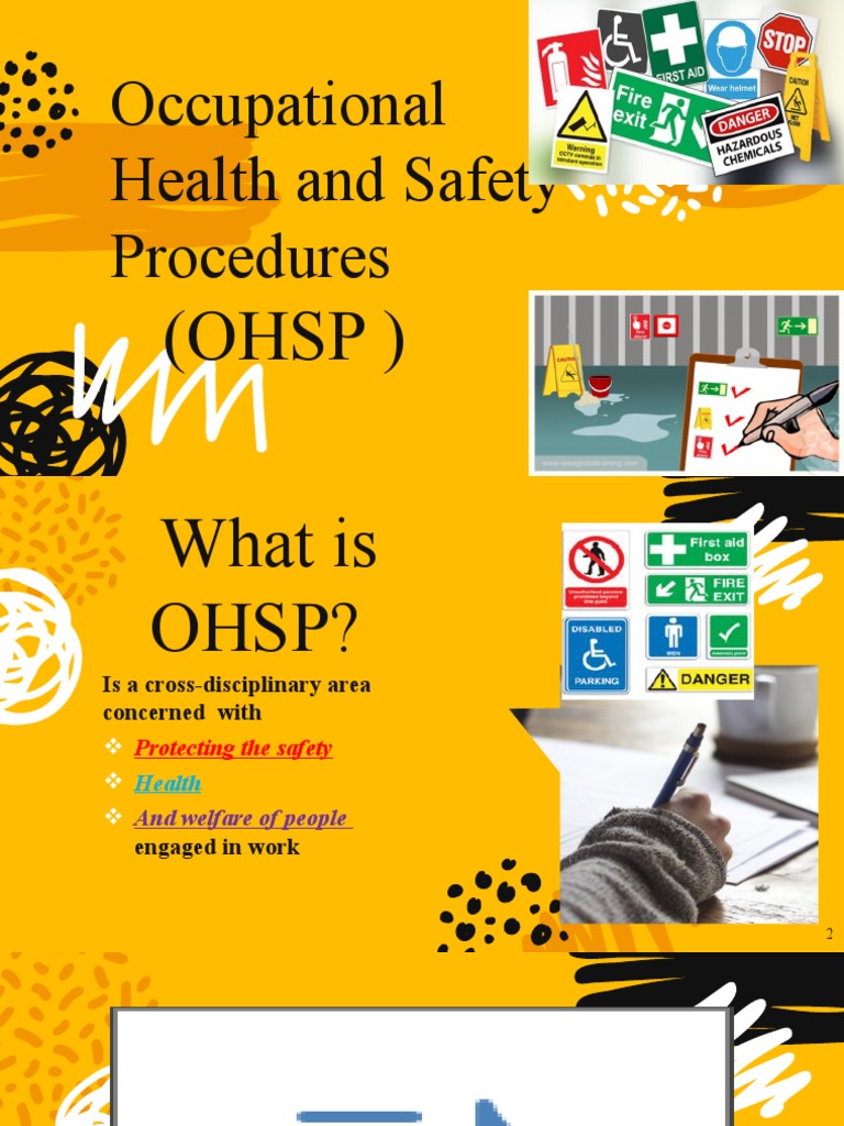 Occupational Health & Safety Procedures | PDF | Occupational Safety And ...